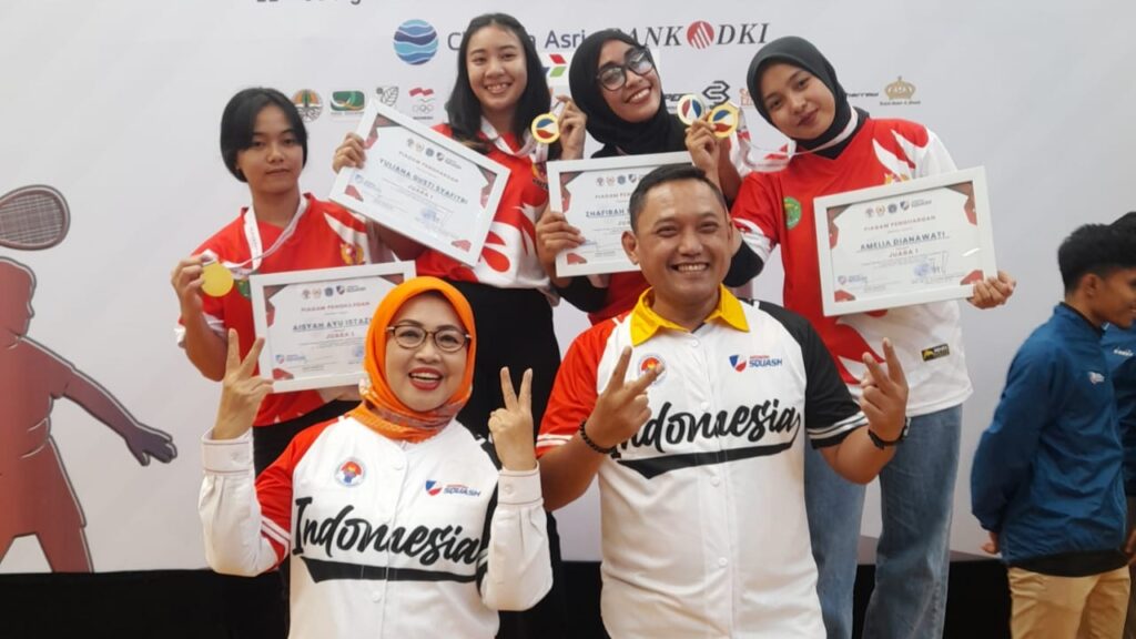 Squash Kaltim Berhasil Raih Juara Umum III di Ajang Kejurnas Squash Jakarta