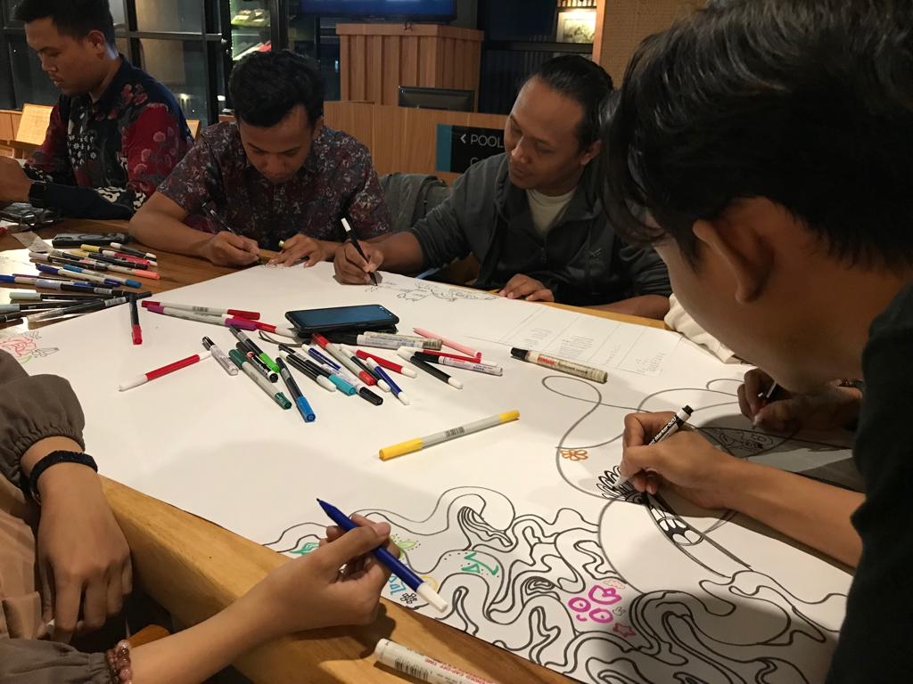 ASTON Inn Jemursari, Buka Ruang Kreasi Bagi Komunitas Seni Doodle Surabaya